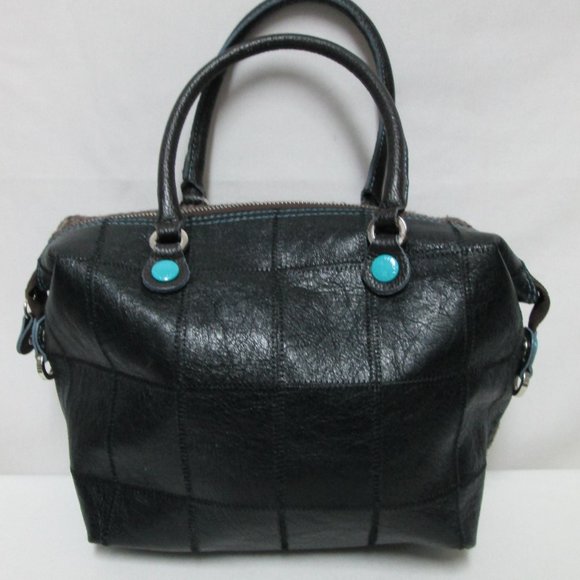 Gabs | Bags | Gabs Italy Leather Wool Shoulder Tote Bag Purse Brown ...